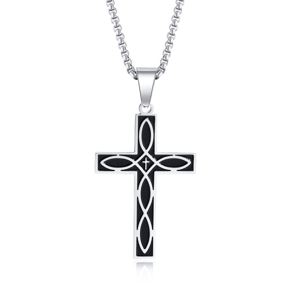 Accessories | Titanium Steel Cross Pendant Necklace For Men Womenpunk ...